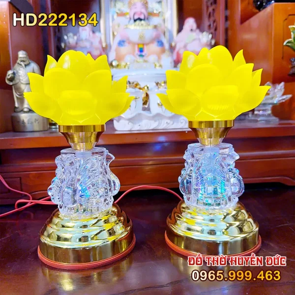 Đèn Thờ Lưu Ly Hoa Sen 1 Bông Thân Led Hình Công HD222134 - Đồ Thờ ...